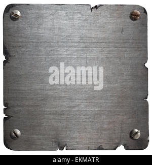 old grunge metal plate steel background Stock Photo - Alamy
