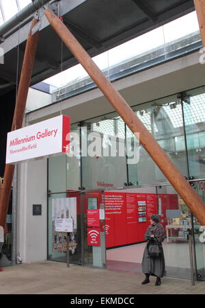 Entrance to the Millennium Gallery in Sheffield's Winter Gardens ...
