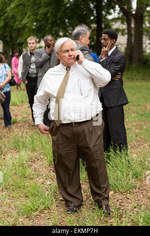 North Charleston Mayor Keith Summey arrives with his wife Judge Stock ...