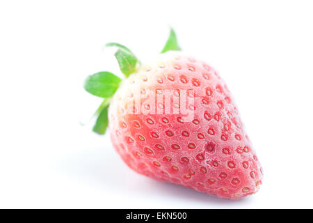 big red strawberry isolated on white Stock Photo - Alamy