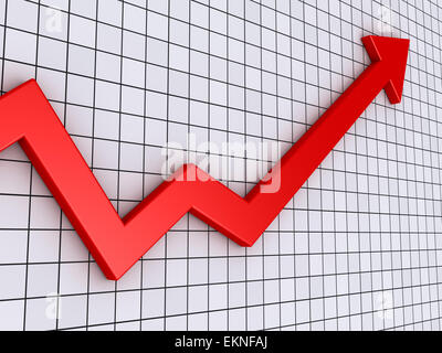 Arrow graph going up Stock Photo: 62370356 - Alamy