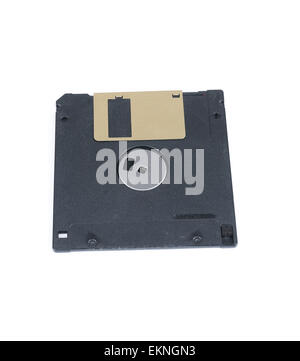 Black Floppy Disc Isolated on white Stock Photo - Alamy
