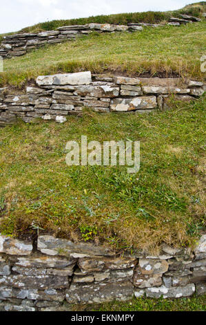 Wideford Hill, Neolithic chambered cairn, showing the entrance and ...
