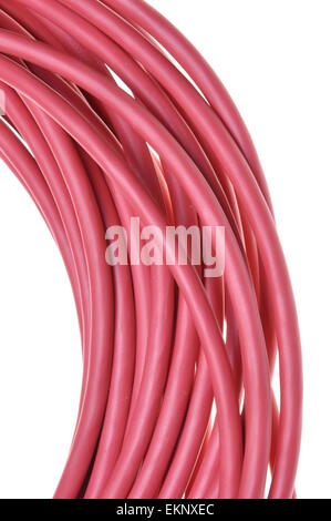 Coil of electrical cable on isolated on white background Stock Photo ...