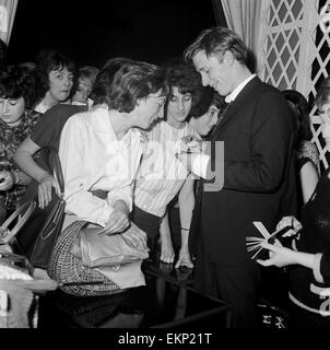 British pop singer Mike Sarne performing on stage at the Pop Prom at ...