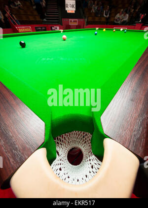 snooker table corner pocket Stock Photo - Alamy