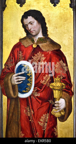 German nobleman from the Middle Ages, colored engraving Stock Photo - Alamy