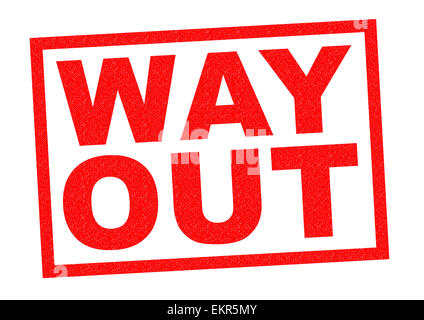 GET OUT! red Rubber Stamp over a white background Stock Photo - Alamy