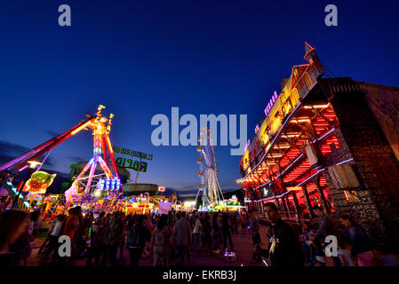 Funfair in Bilbao, Biscay, Basque Country, Euskadi, Spain, Europe Stock ...