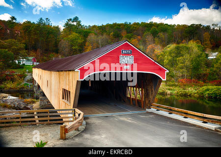 Scenic view of Bath, New Hampshire encompassing the newly restored ...