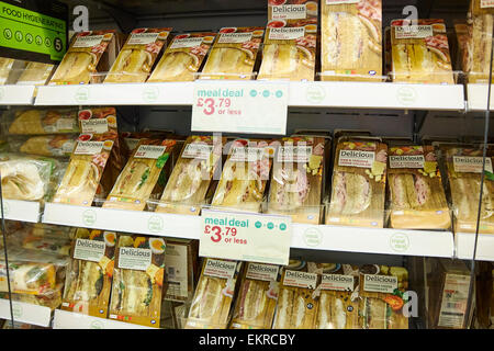 Pre-made sandwiches on display at a Walgreens Flagship store Stock ...
