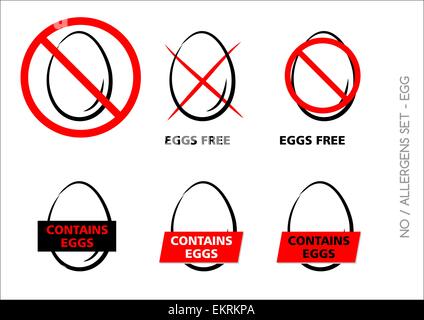 Vector Egg Free Symbols on white background Stock Vector Image & Art ...
