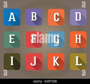 Alphabet, Text Symbol Flat Icon P Letter With Long Shadow Sign Template ...