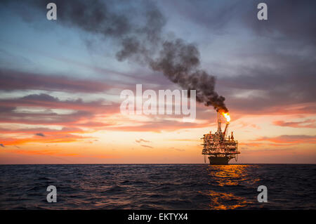 Flame coming off perdido oil rig in gulf of mexico;Corpus christi texas ...