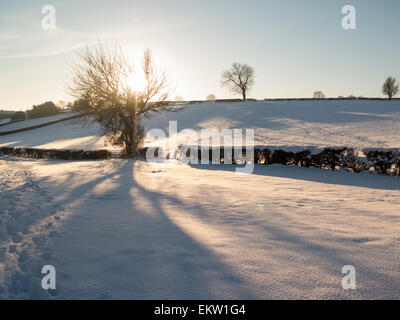 snow,near Matlock,Derbyshire,Britain (December 2014 Stock Photo - Alamy