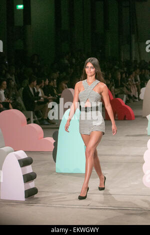 Model on the runway at the Alice McCall show at Mercedes-Benz Fashion ...