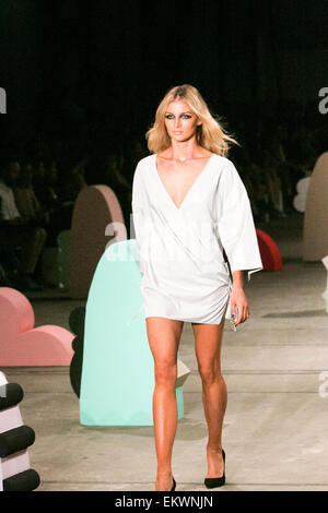 Model on the runway at the Alice McCall show at Mercedes-Benz Fashion ...