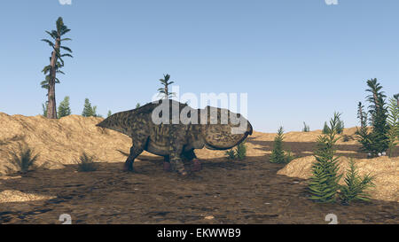 Udanoceratops dinosaur, illustration Stock Photo - Alamy