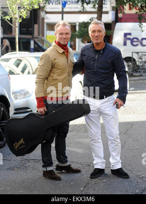 Gary Kemp (L) and Martin Kemp of Spandau Ballet arrive on the red ...