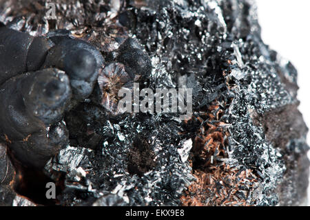 Goethite specimen close-up detail textured macro raw, uncut, unpolished ...