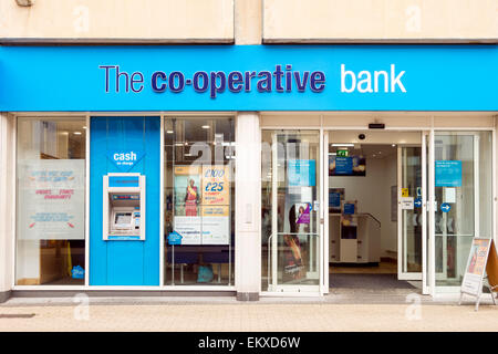 Co-Operative or Co-Op bank front window in Western Road Brighton UK ...