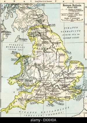 Roman Britain Map Stock Photo - Alamy