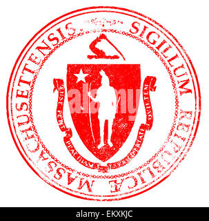The State Seal of Massachusetts on a white background Stock Photo - Alamy