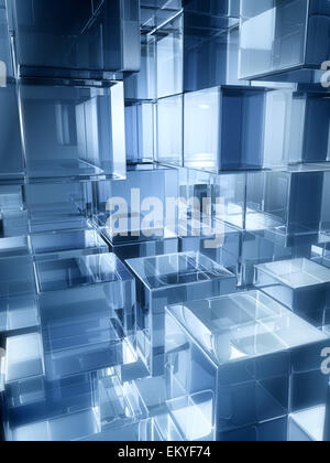 abstract background composed by glass cubes Stock Photo - Alamy