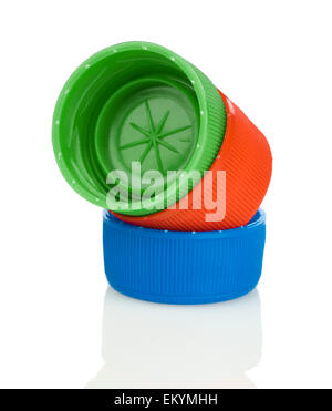blue lids with reflection isolated Stock Photo - Alamy