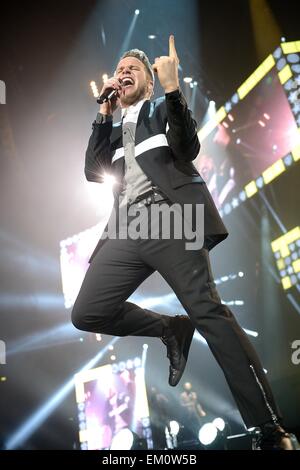 Glasgow, Scotland, UK. 14th April, 2015. Olly Murs in concert, SSE ...
