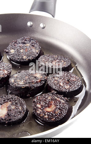 grilled irish black pudding Stock Photo - Alamy