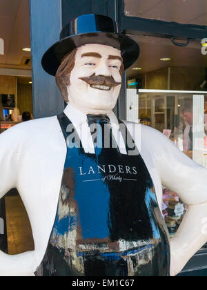 Landers butchers shop with a life size black butcher dummy in Whitby ...