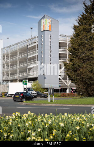 Exterior shot of the Ropewalk shopping centre in Nuneaton Warwickshire ...