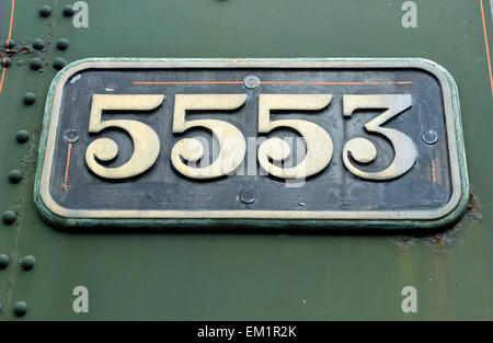 Steam locomotive 5553 at Crewe Heritage Centre in 2015 Stock Photo - Alamy