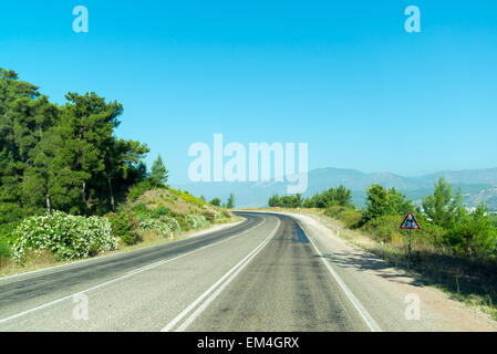 Anatolia landscape. Speedway along of the Taurus mountains. Turkey ...