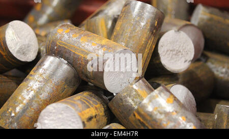 metal round billets for further processing Stock Photo - Alamy