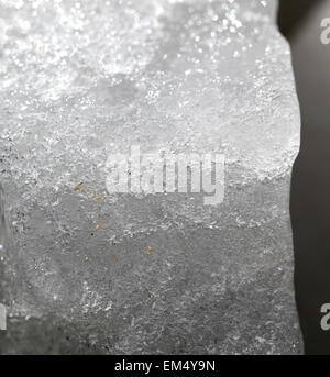 Beautiful white ice photographed close up Stock Photo - Alamy