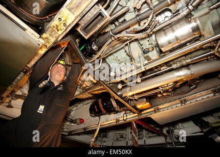Olympus engines in the engine bay of ex-RAF Vulcan serial number XH558 ...