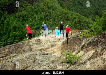 Geiranger fiord Flydal viewpoint Mountains Norway Stock Photo - Alamy