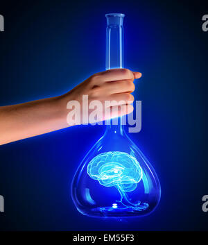 Human brain in test tube Stock Photo - Alamy