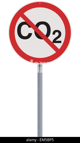 Environmental Protection Co2 warning sign Stock Photo - Alamy