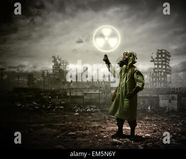 Stalker touching sign Stock Photo - Alamy