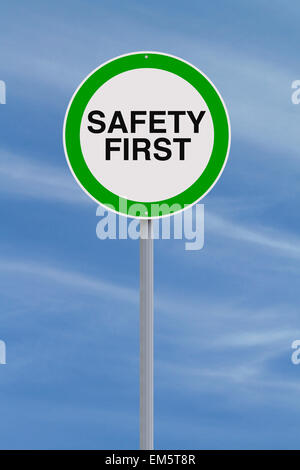 Work safety concept. Safety at workplace, safety first, hazards ...