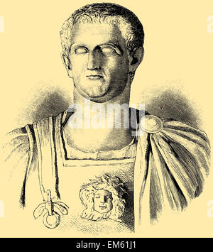 Claudius II or Claudius Gothicus, Roman emperor from 268 to 270 Stock ...