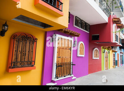 Windows and exterior of a traditional Mexican house, Puerto Vallarta ...