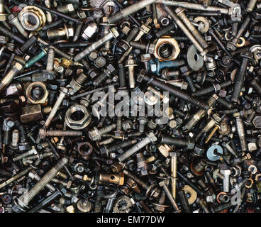 Mess of bolts, nuts, washers, screws Stock Photo - Alamy