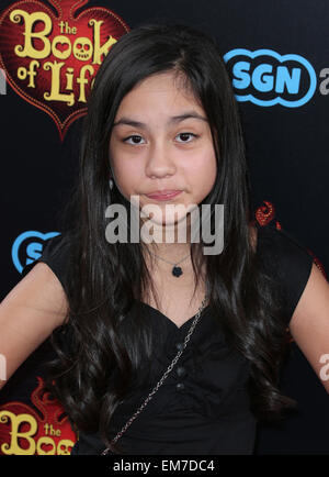 LOS ANGELES - OCT 12: Genesis Ochoa at the "Book Of Life" Premiere at ...