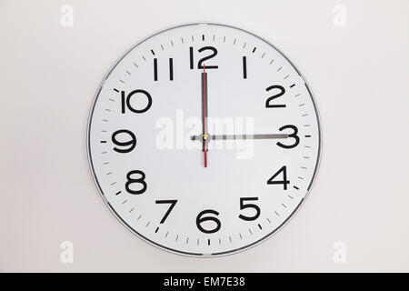 clock at 5 past 12 Stock Photo - Alamy