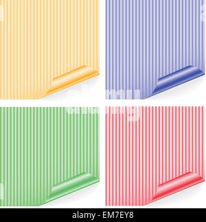 Paper stickers note line set. Notebook outline collection notepads and ...