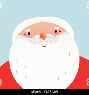 Smiling Santa Claus in a red hat holding Christmas gift in hand ...